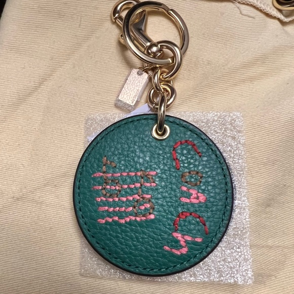 Coach | Accessories | Coach Mirror Bag Charm With Diary Embroiderynwt ...